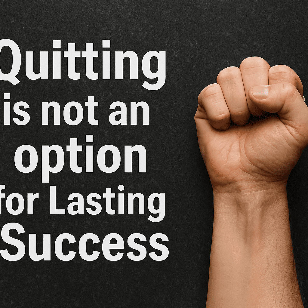 Quitting Is Not an Option for Lasting Success - Healthy in Heart Media, LLC